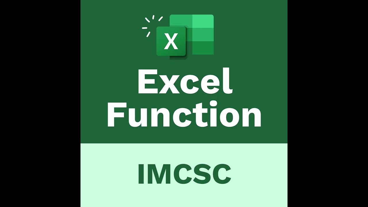 The Learnit Minute Imcsc Function Excel Shorts Quadexcel