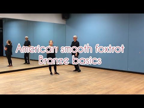 American Smooth Foxtrot Bronze Left Box Front To Backs Promenade