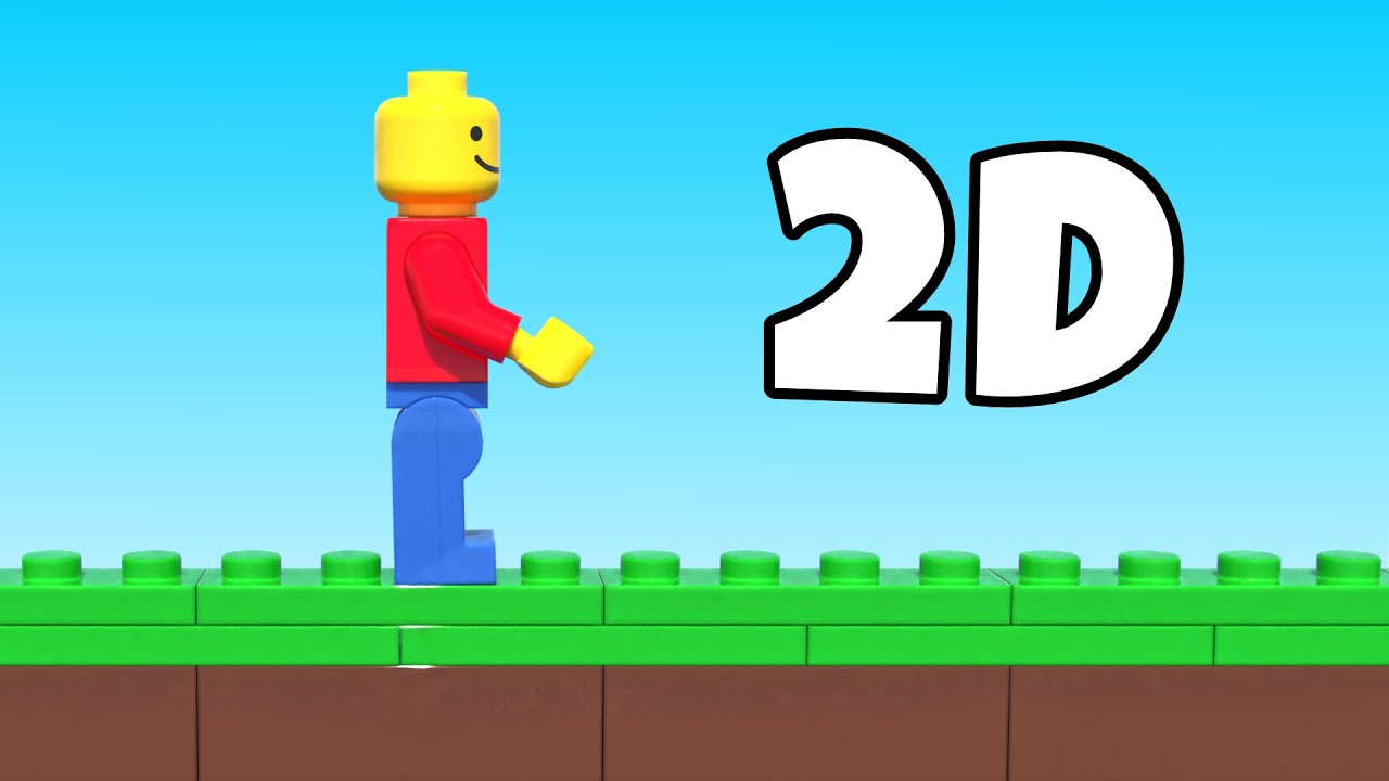 Lego But Everything Is 2d Youtube