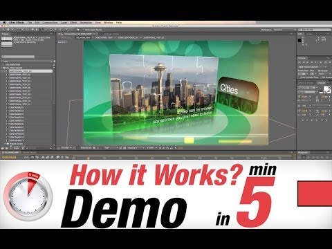 Adobe After Effects Template Bluefx Business Puzzle Demo Youtube
