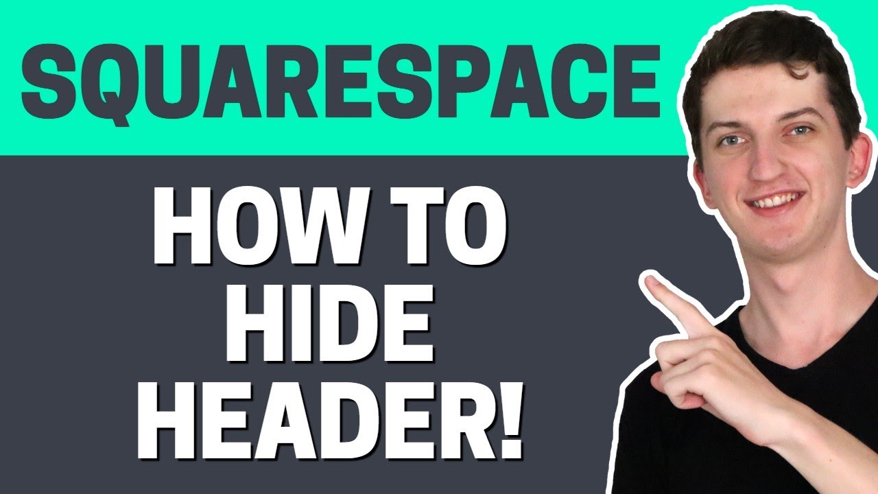 How To Hide The Header In Squarespace Youtube