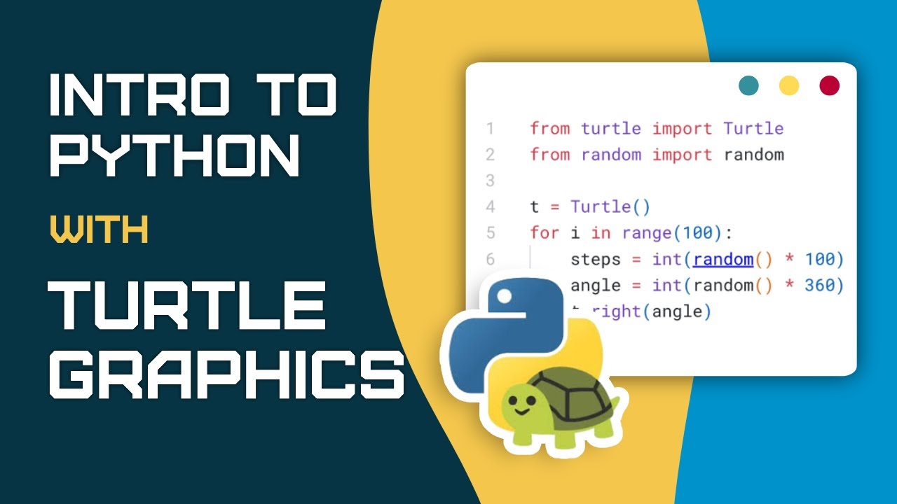 Gentle Intro To Python With Turtle Graphics Youtube
