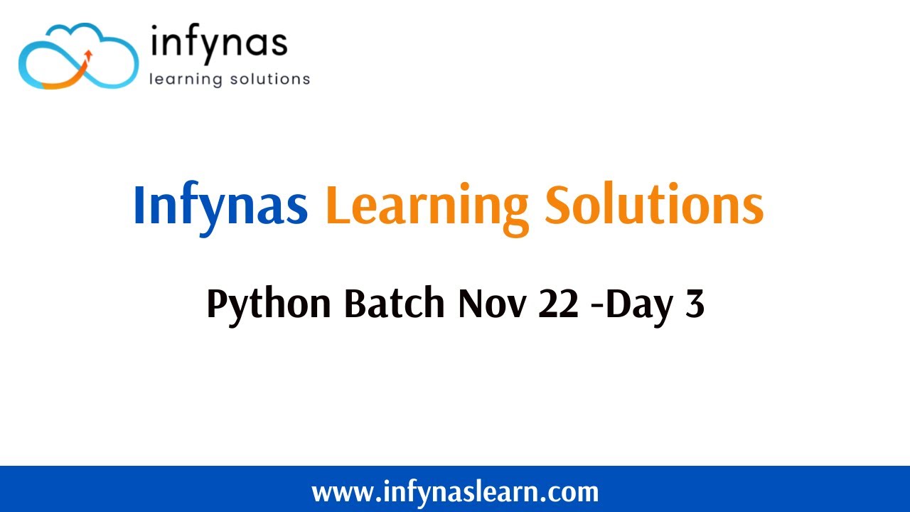 Python Beginner Class Day3 Youtube