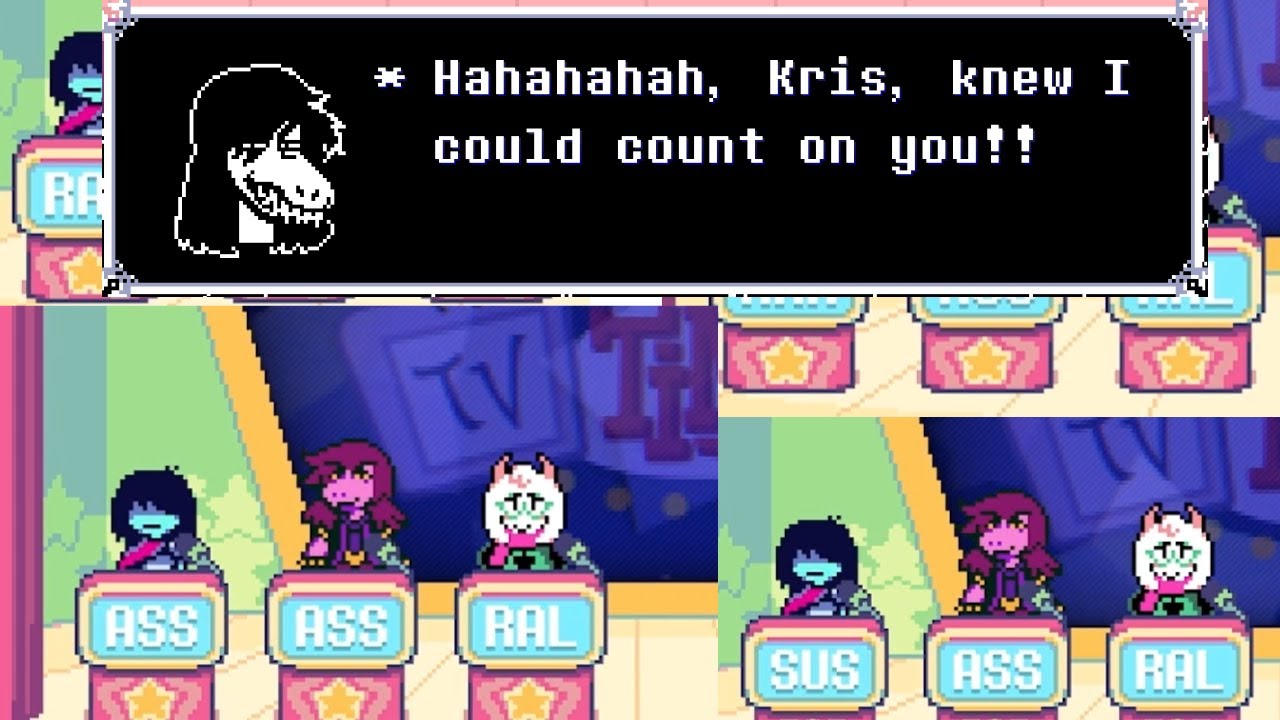 Deltarune Chapter 3 All Secret Three Letter Name Dialogue In The