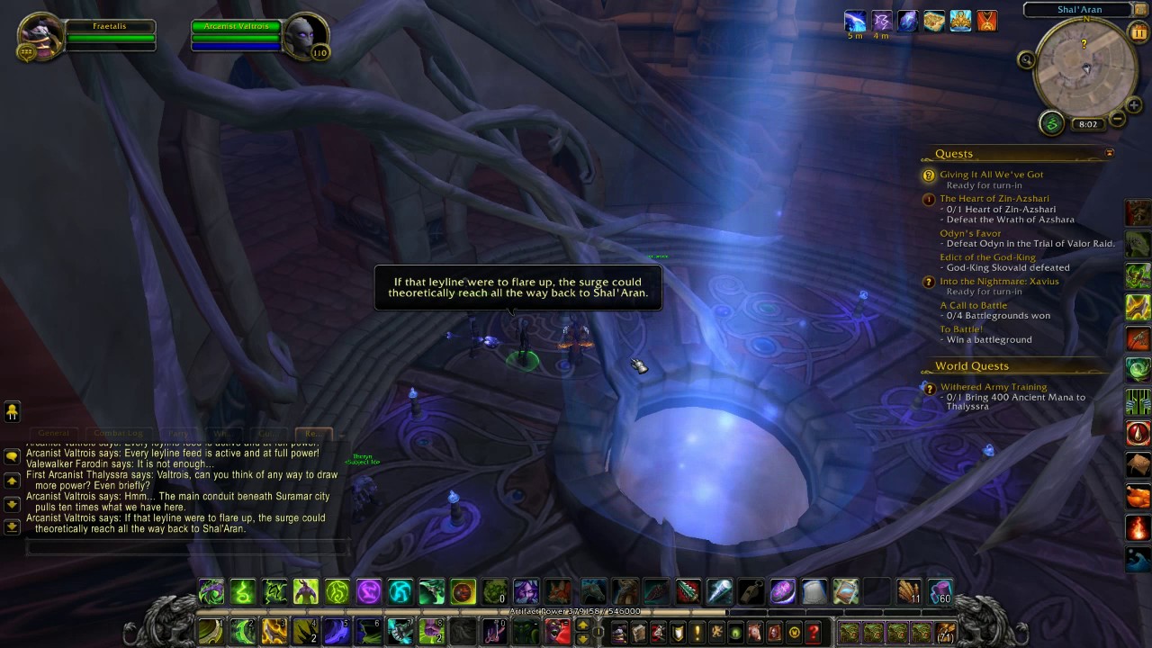 World Of Warcraft Giving It All We Ve Got Legion Quest Guide Youtube