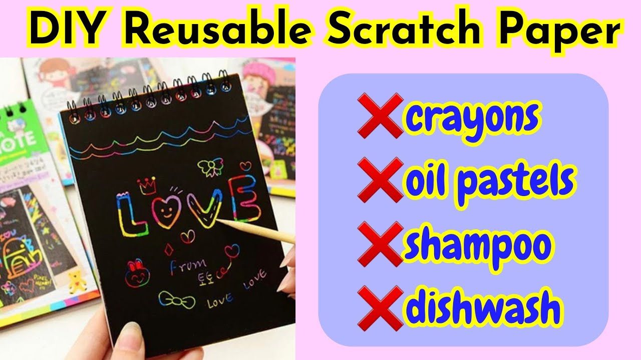 Diy Magic Scratch Book How To Make Scratch Note At Home Without Oil