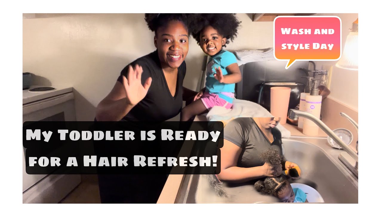 My Toddler Curly Hair Routine Toddler Hair Wash Day Plus Hairstyling