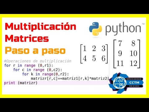 Python Multiplicación De Matrices Paso A Paso Básico Youtube