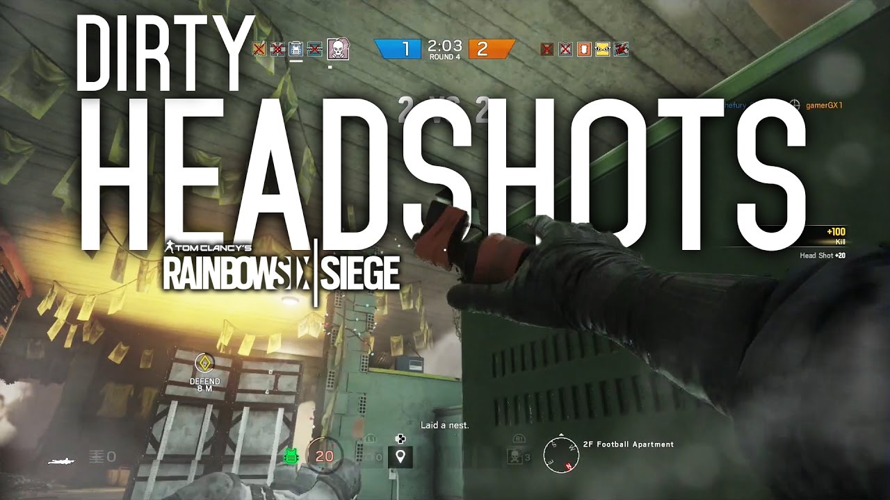 Dirty Headshots Rainbow Six Siege Youtube