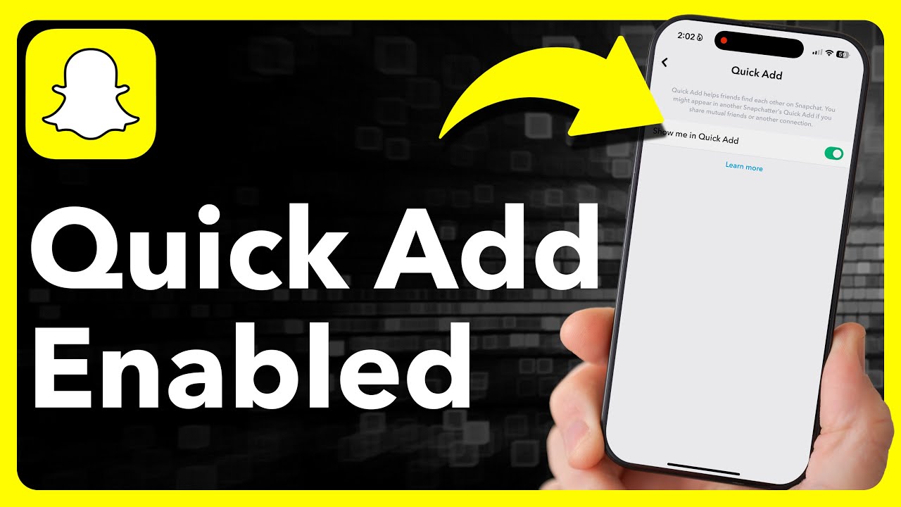 How To Turn On Quick Add On Snapchat Youtube