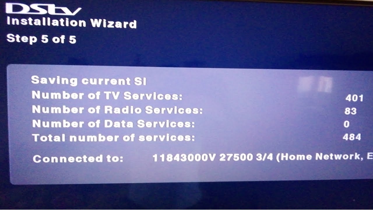 How To Run Dstv Installation Wizard Youtube