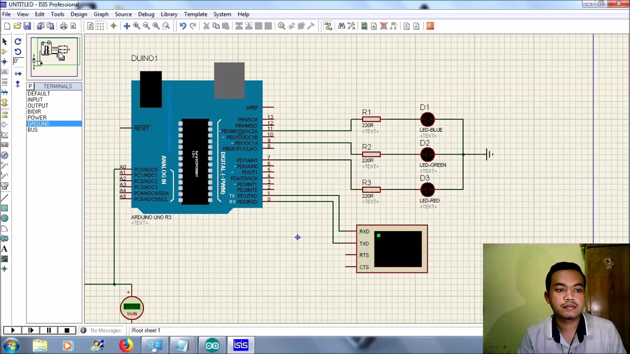 Sensor Suhu Pada Proteus Menggunakan Arduino Eroppa