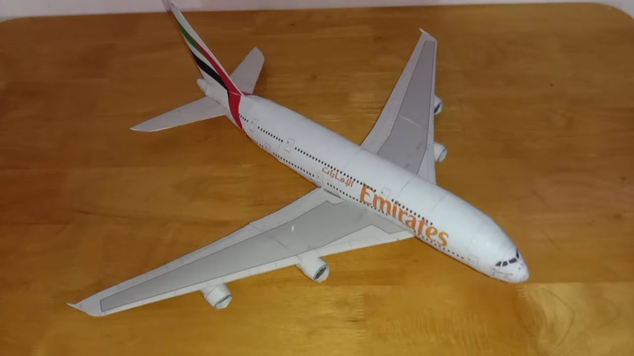 Emirates Airbus A380 800 Papercraft Alvarez Papercraft Youtube