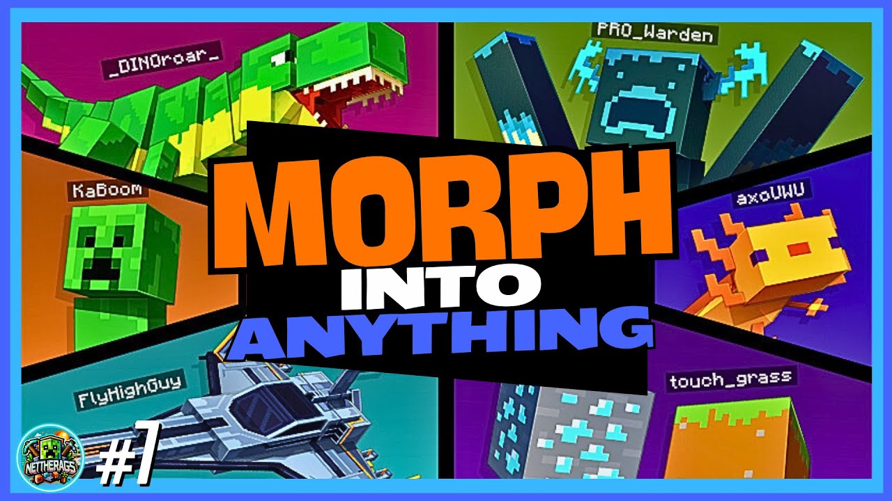 Morph Into Anything In Minecraft Netherags Tutorial 7 Youtube
