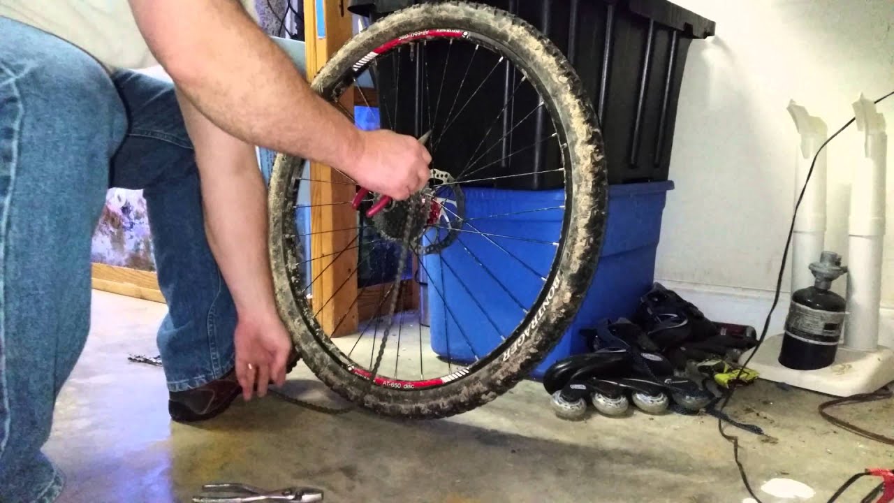 Bicycle Cassette Removal Without Special Tools Youtube