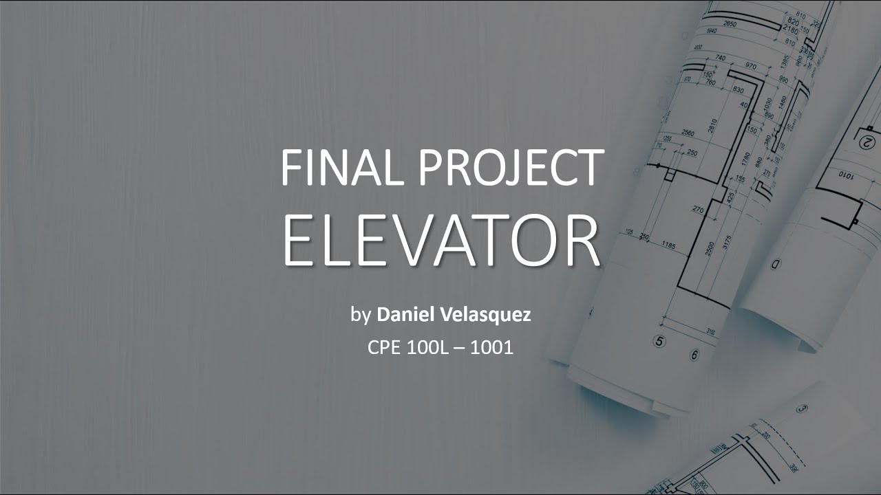 Cpe 100l Final Project Elevator Youtube