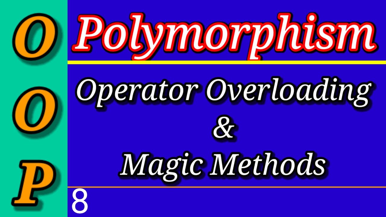 Polymorphism Operator Overloading Magic Dunder Methods Python Oop