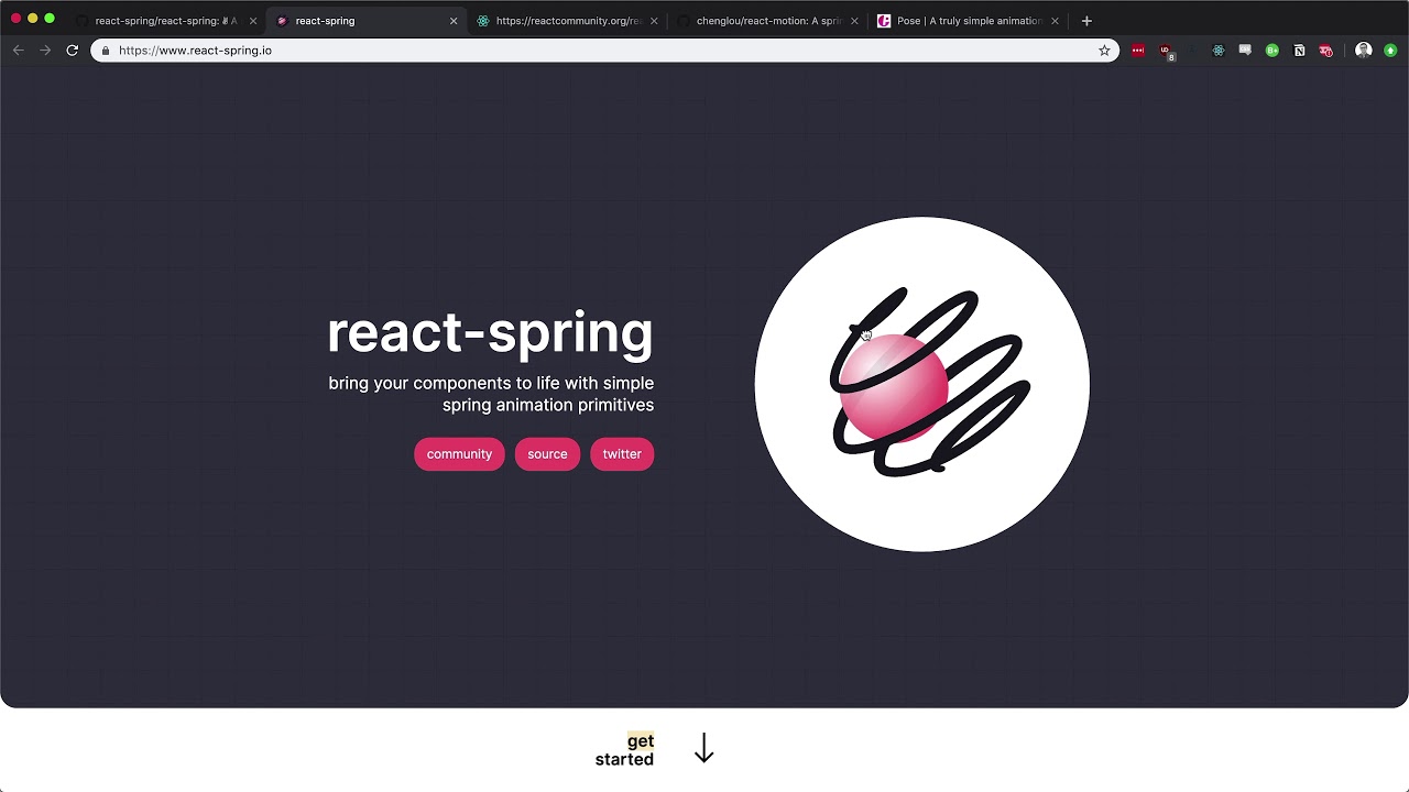 1 Why React Spring Physics Based Animations Animating React Youtube