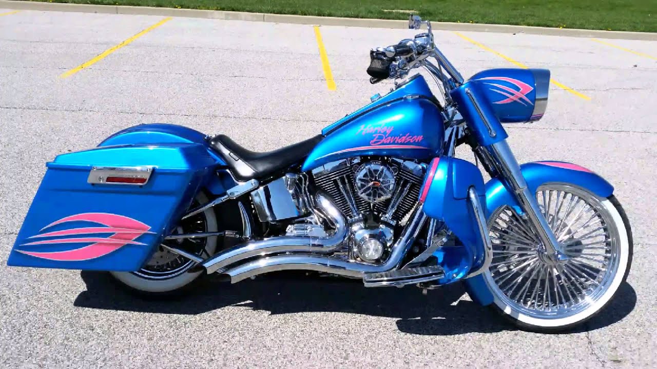 Sandy S Softail Bagger Youtube