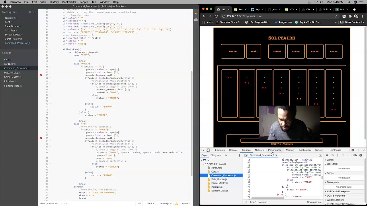 Live Coding Game Development Solitaire 11 Youtube