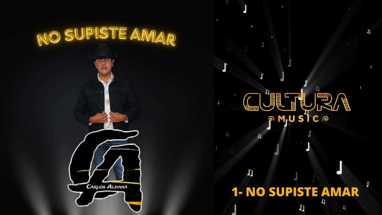 Carlos Aldana No Supiste Amar Audio Oficial Youtube