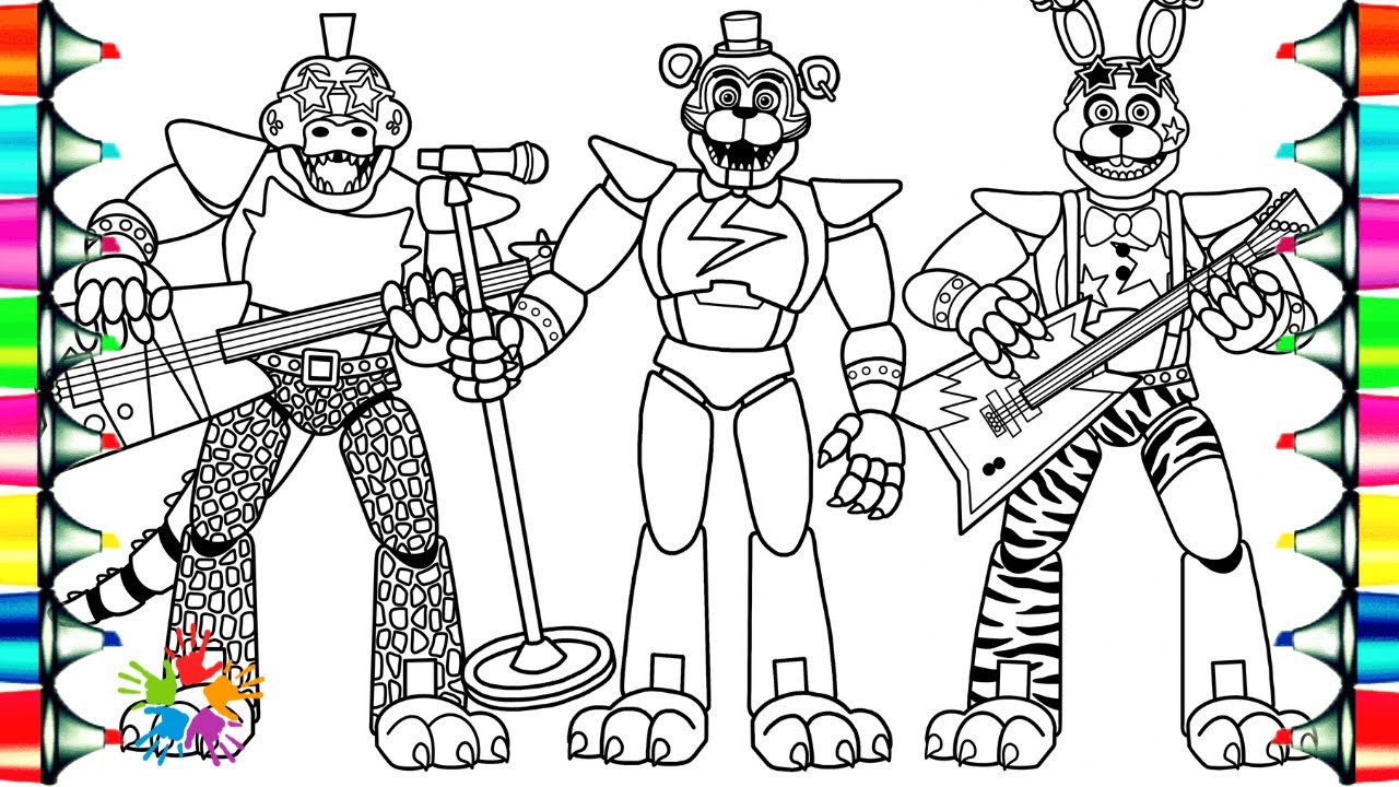 Fnaf 5 Coloring Pages 2025