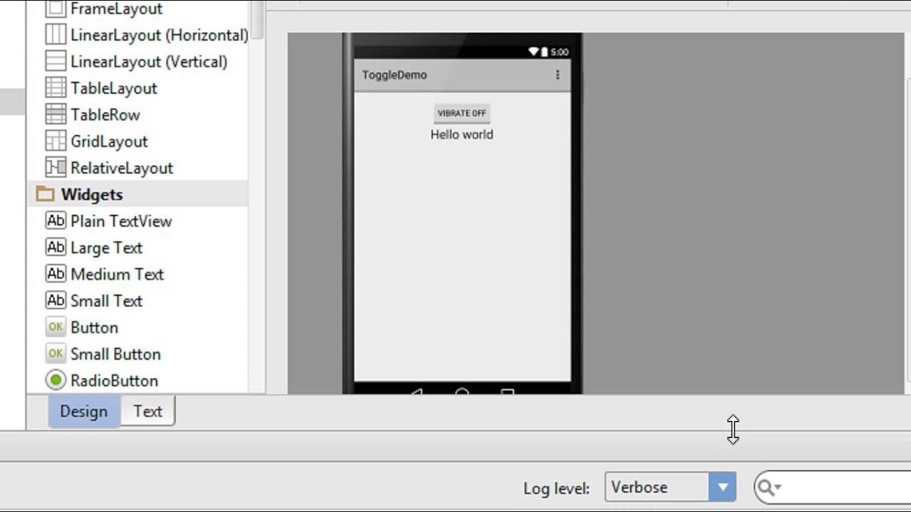 Android Studio Tutorial 13 Working With Toggle Button Youtube