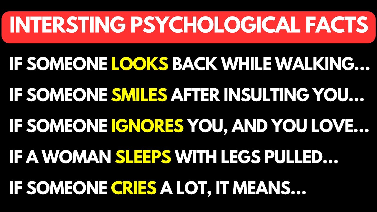 50 Interesting Psychology Facts About Human Behaviour Youtube