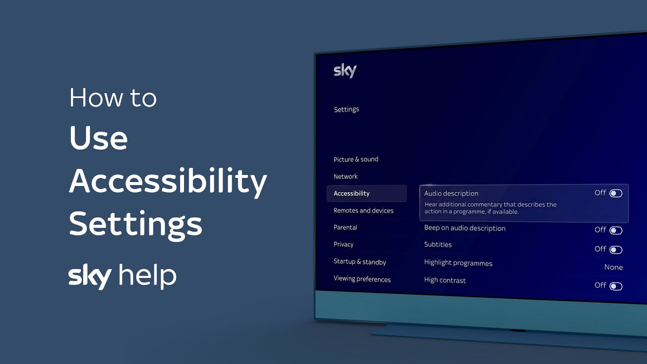 Accessibility Sky Glass Youtube