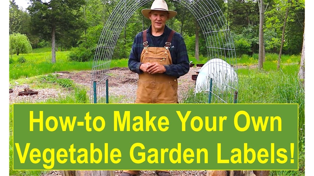 How To Make Your Own Vegetable Garden Labels Youtube