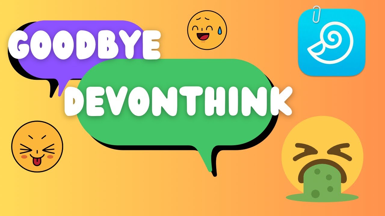 Goodbye Devonthink Youtube