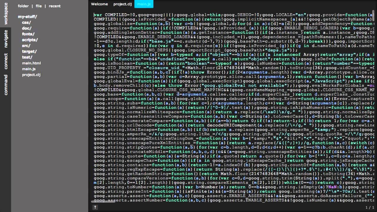 Clojurescript Episode 3 Leiningen Youtube
