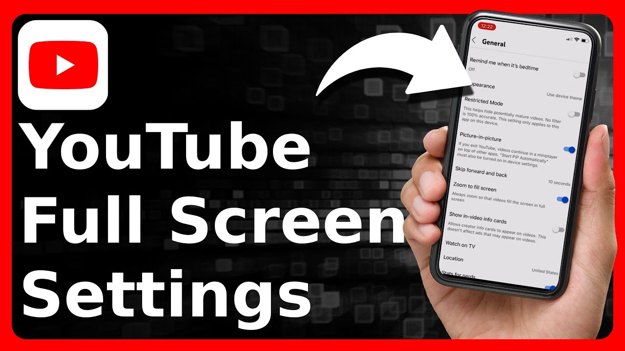Youtube Full Screen Settings Youtube
