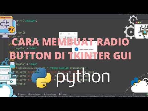 Tkinter Tutorial Cara Membuat Radio Button Di Tkinter Python Gui Part