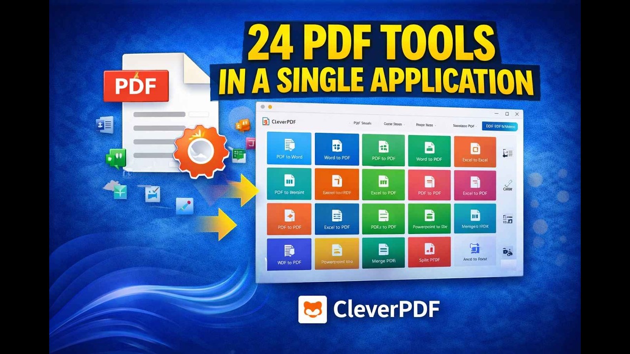 24 Pdf Tools In A Single Application Cleverpdf Youtube
