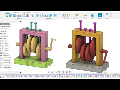 Fusion 360 Beginners Tutorial Assembly Tutorial Cam And Follower