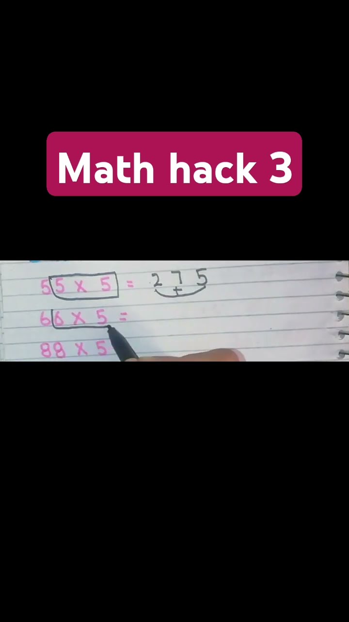 Math Hack 3 Youtube