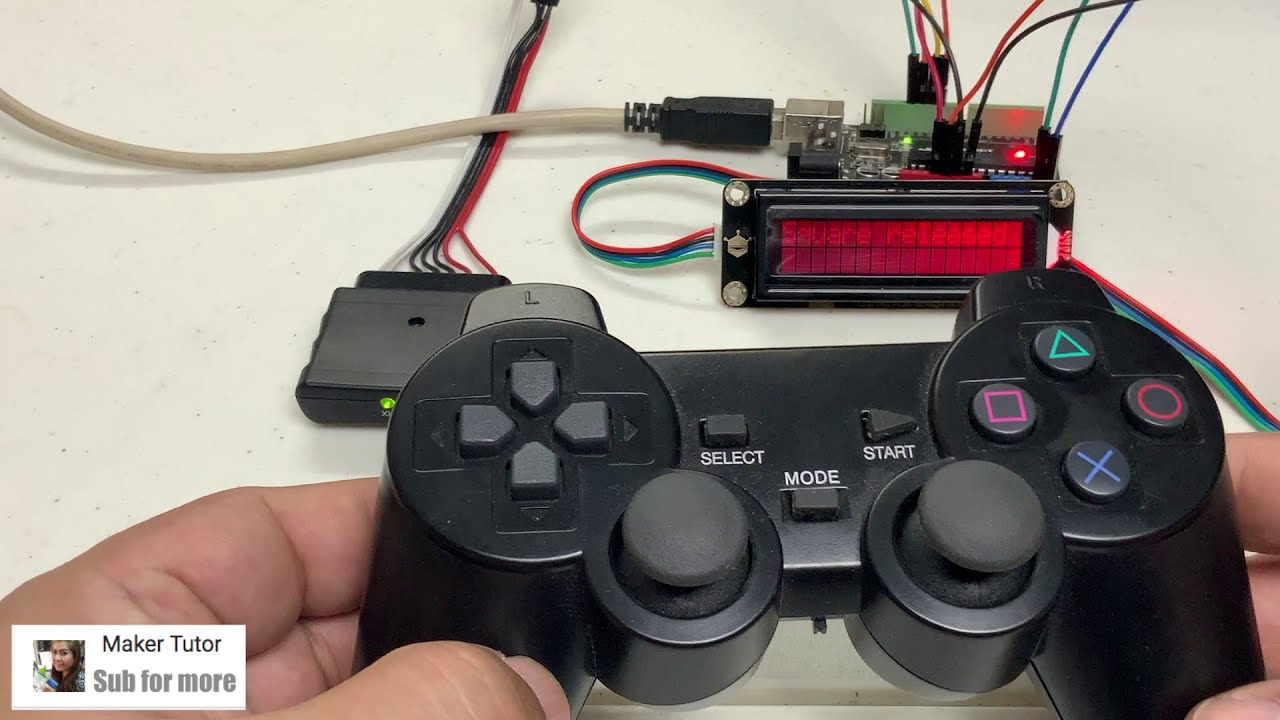 How To Ps2 Wireless Controller With Arduino Youtube