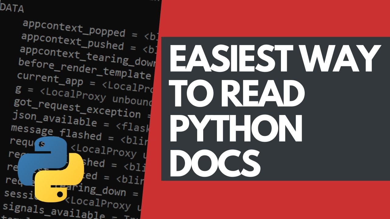 Easiest Way To Read Python Documentation Youtube