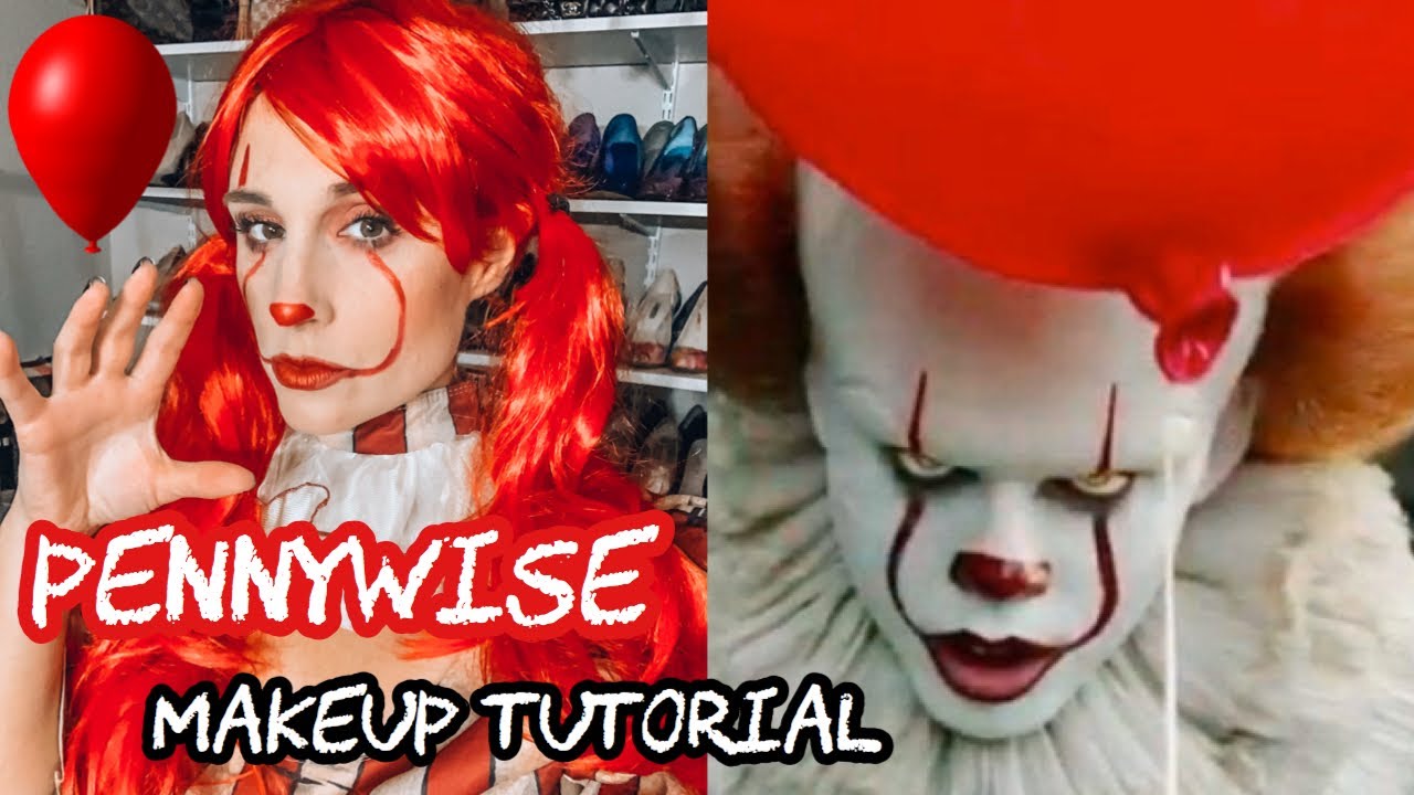 Pennywise Makeup Tutorial Easy Youtube