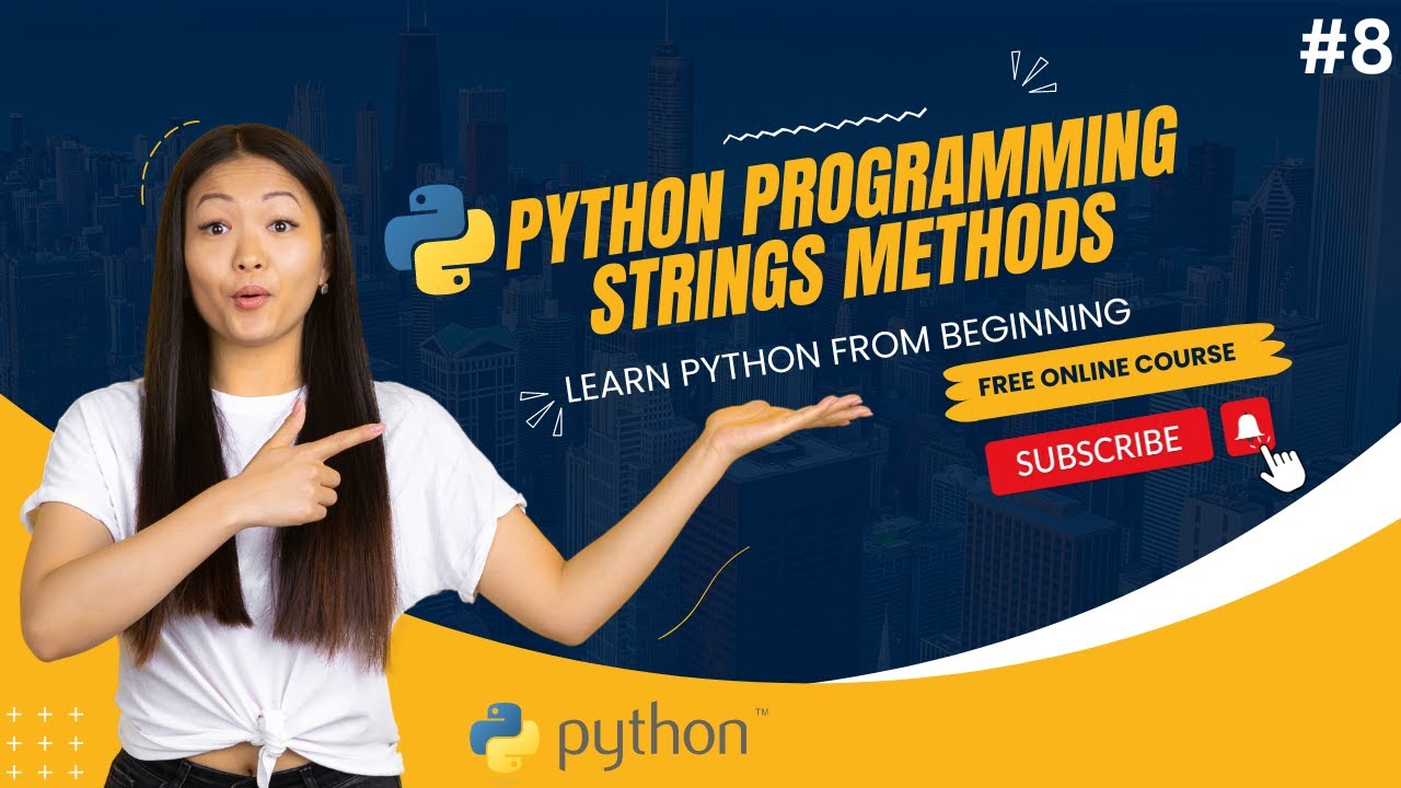 Methods In Strings Python Programming Youtube