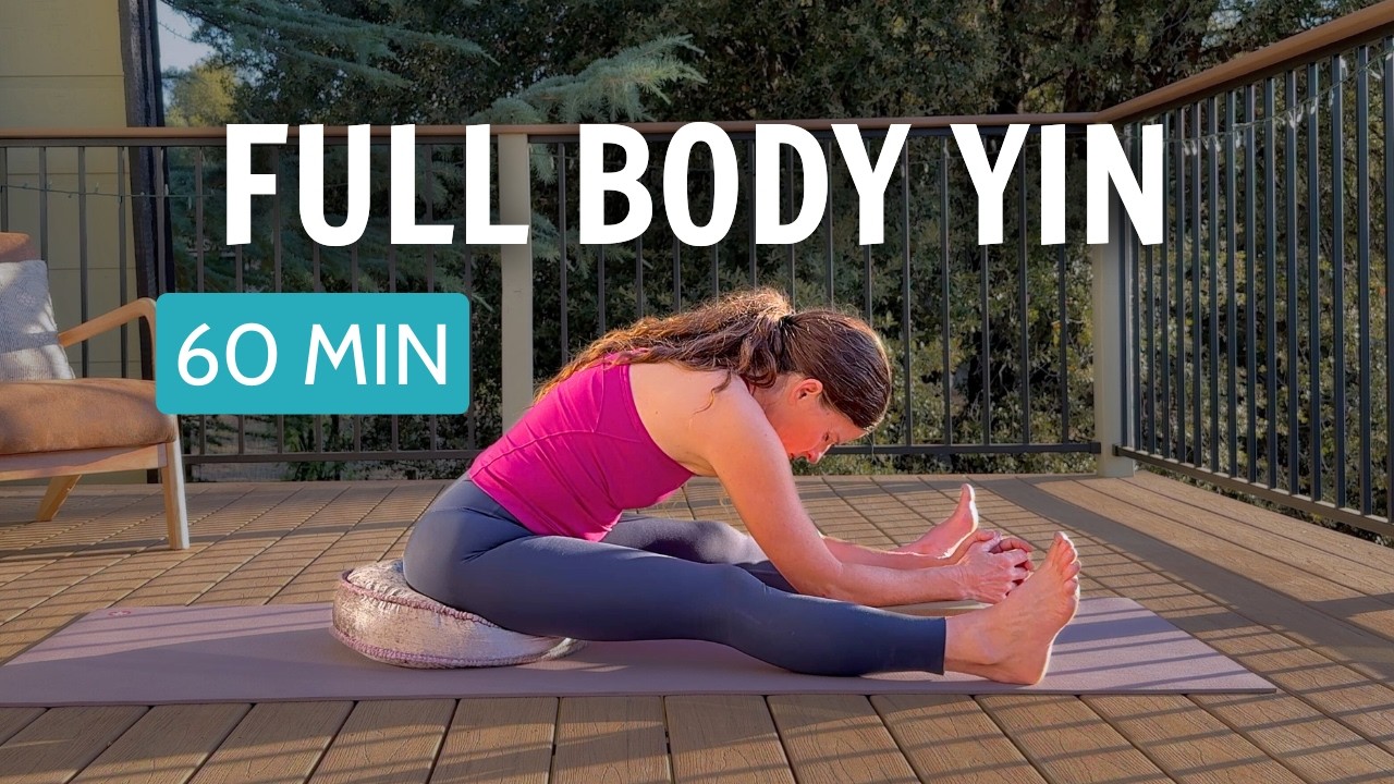 60 Min Yin Yoga Class Deep Stretch For Fascia Release Relaxation