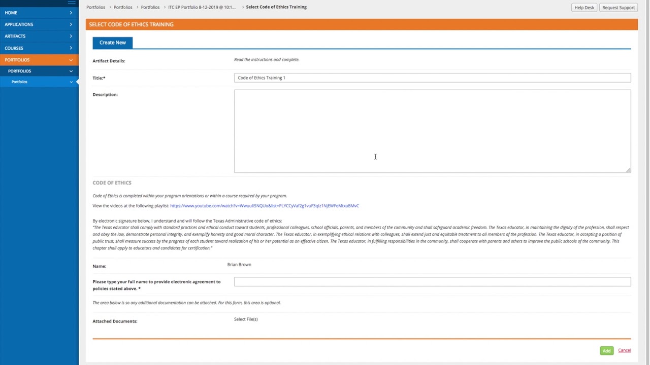 Tk20 Initial Teacher Certification Portfolio Youtube