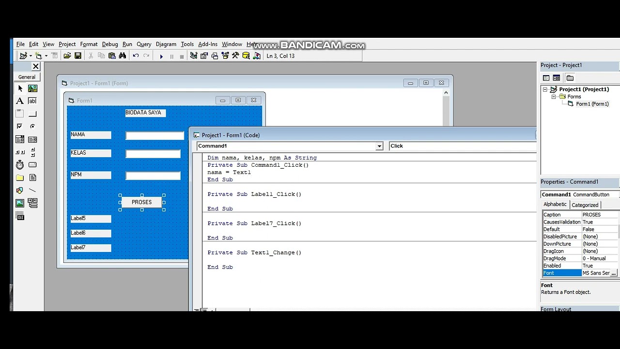 Pengenalan Visual Basic Youtube