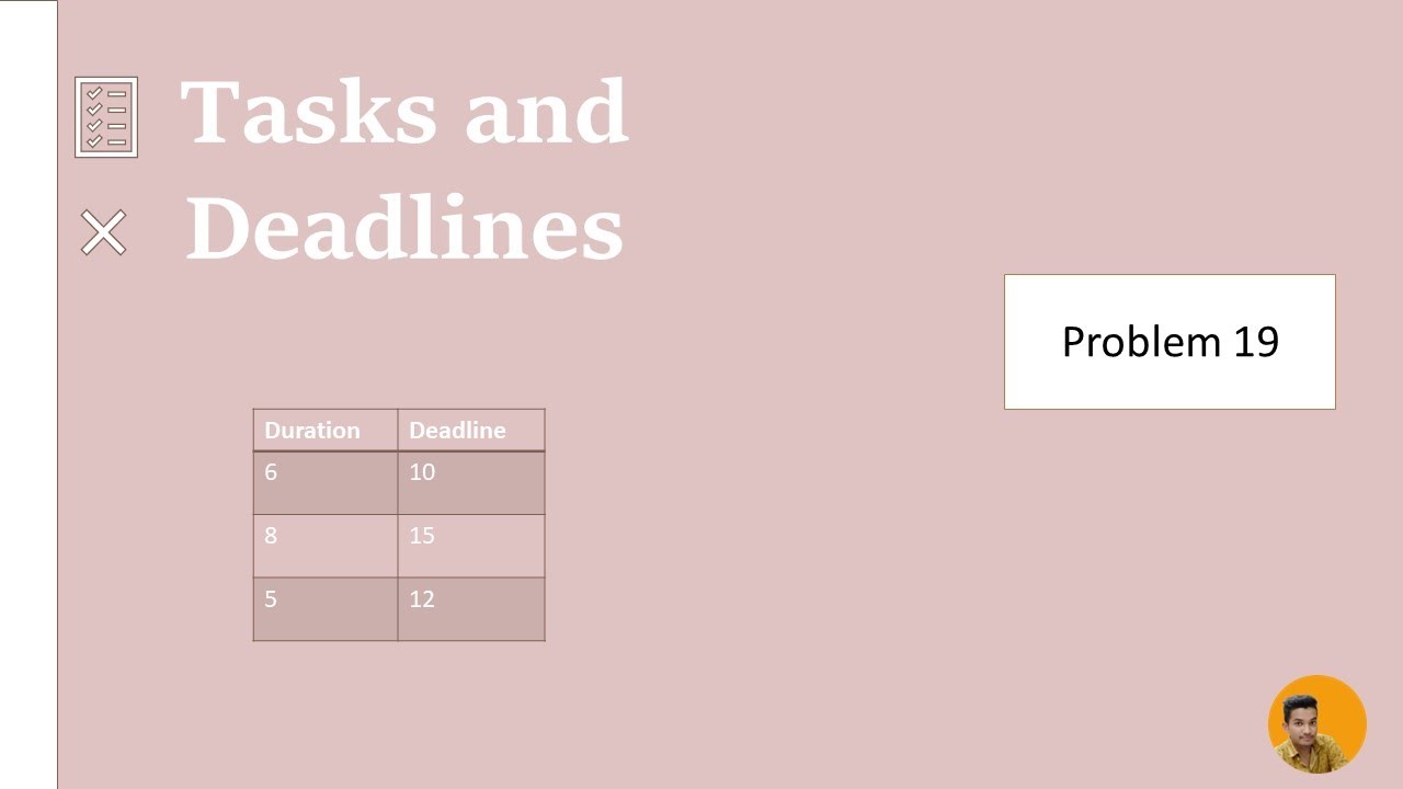 Task And Deadlines Cses Problemset Solution Problem 19 Youtube