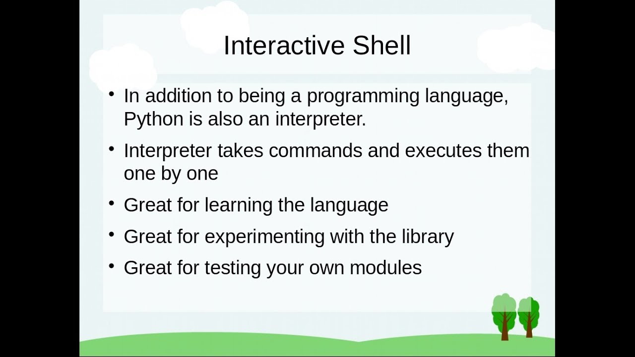 Python Interactive Shell Youtube