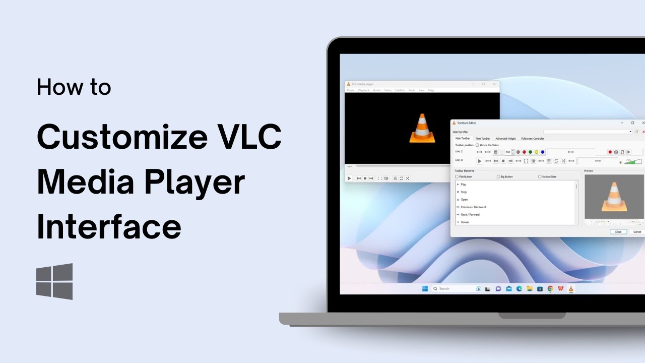 How To Customize Vlc Media Player Interface Youtube