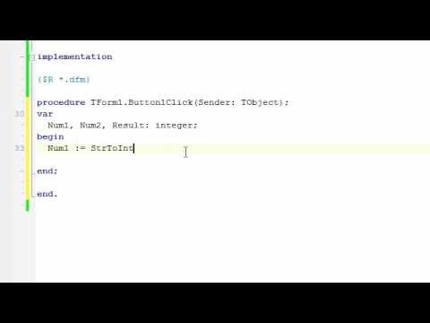 Simple Delphi Vcl Application Summa Youtube