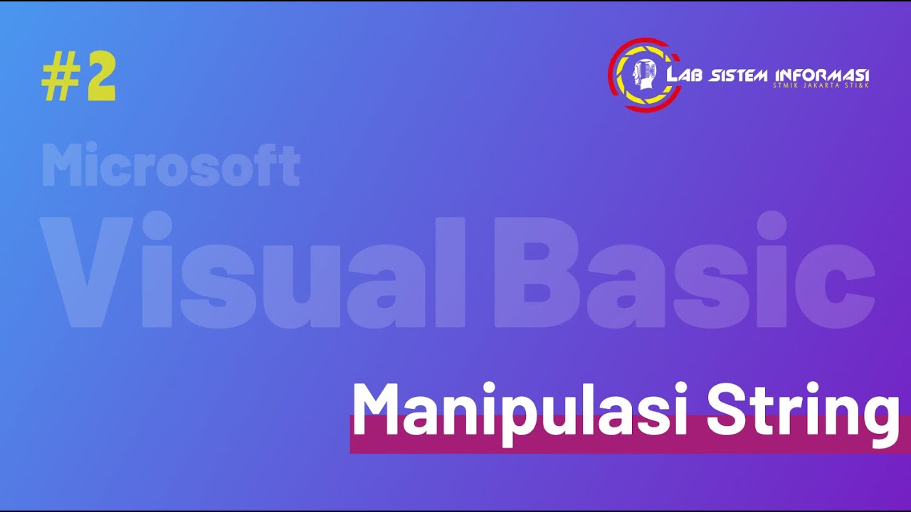 Manipulasi String Visual Basic 6 0 Youtube
