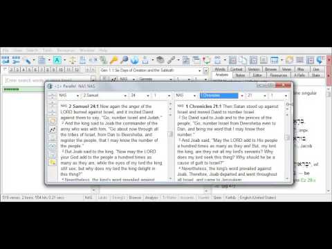 Comparing Different Passages Using The Parallel Versions Window Youtube